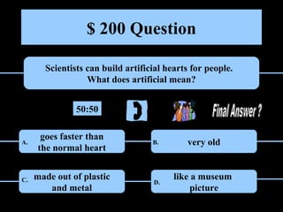 Millionaire 4th grade science | PPT