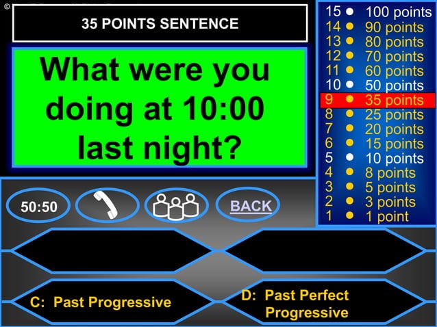 Verb Tenses (Powerpoint Game - Who Wants To Be A Millionaire) | PPTX