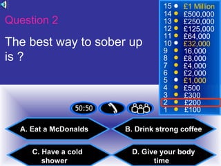 Millionaire quiz -_alcohol (2) | PPT
