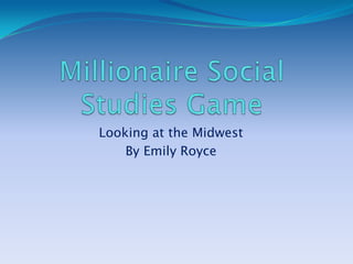 Millionaire social studies game 4th Grade | PPT
