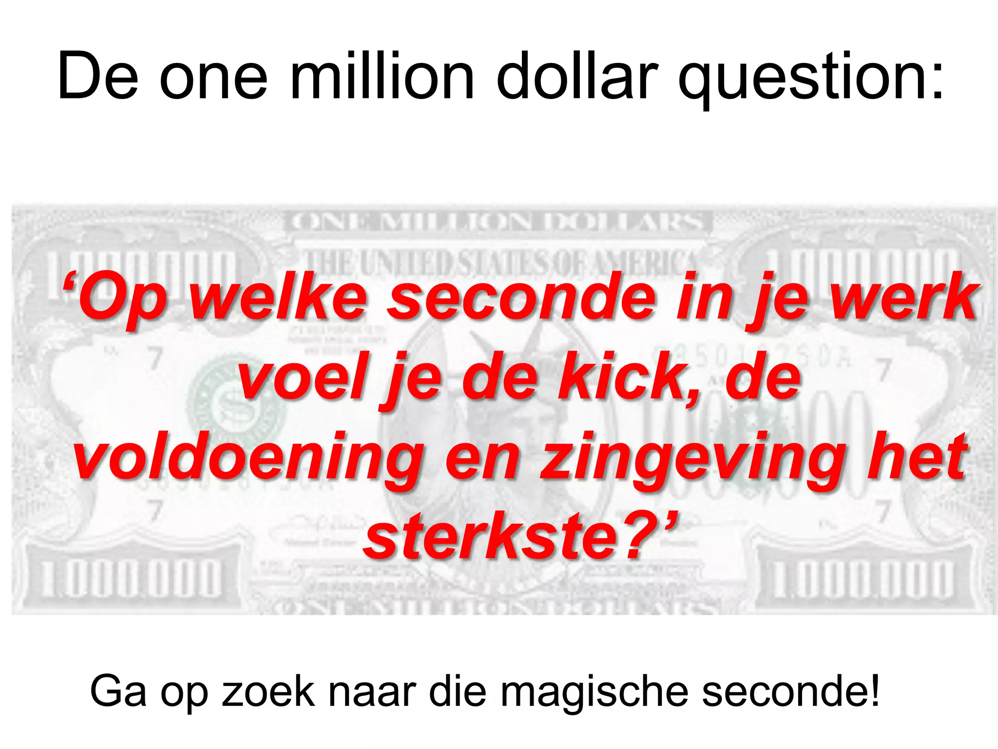 The million dollar question | PPTX
