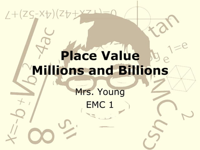 Millions and Billions | PPT