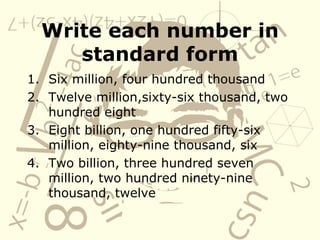 Millions and Billions | PPT