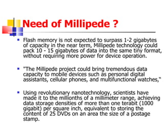 Millipede Memory | PPT