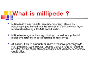 Millipedememory | PPT