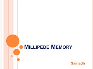 Millipede memory | PPTX | Data Storage and Warehousing | Computing