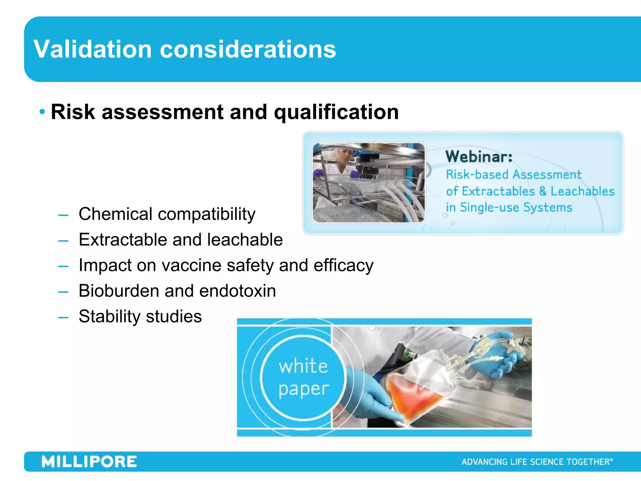 Use of single-use technology in Aseptic processing of vaccines ...