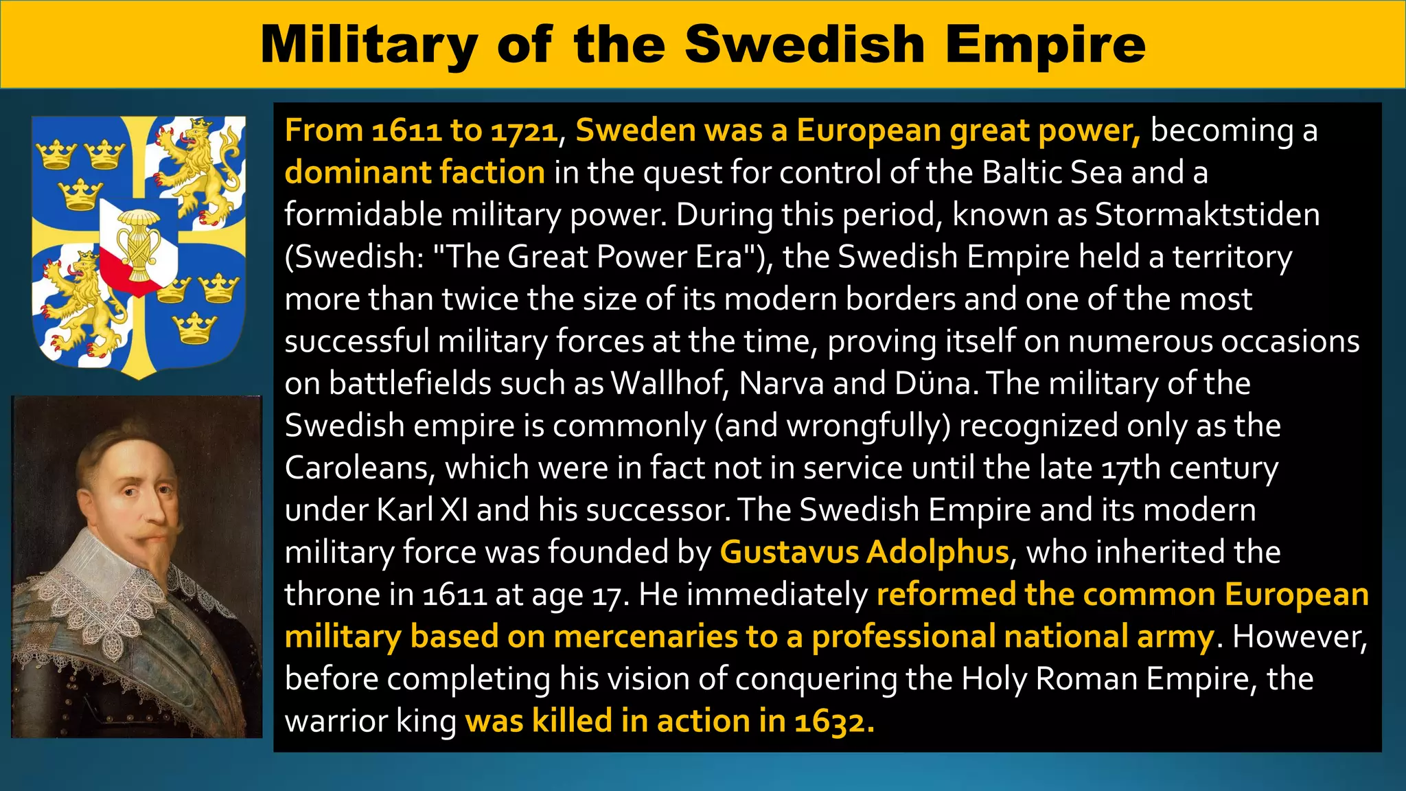 Millitary of the Swedish Empire | PPT