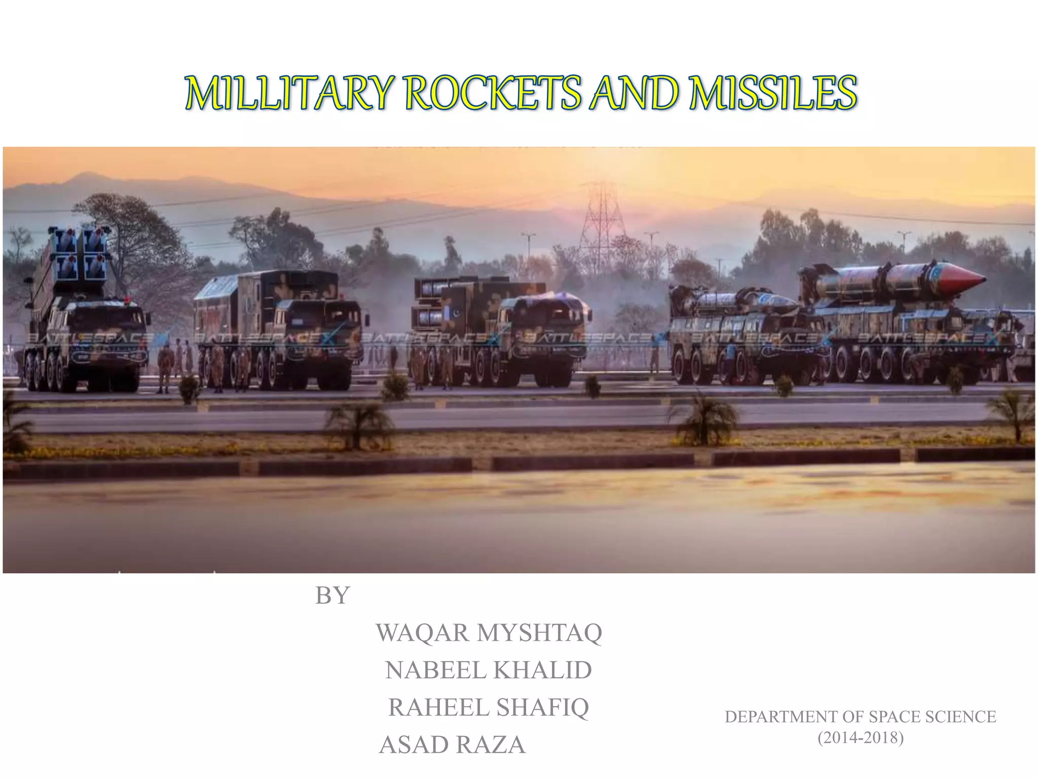 Millitary rockets and missiles | PPTX