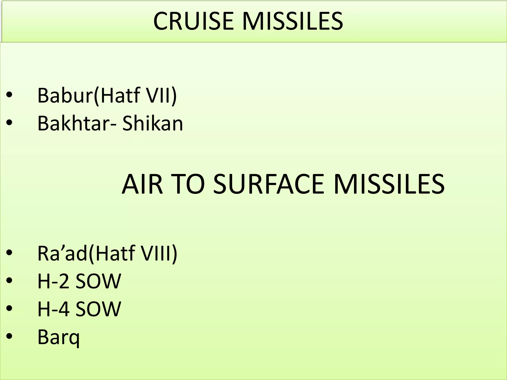 Millitary rockets and missiles | PPTX