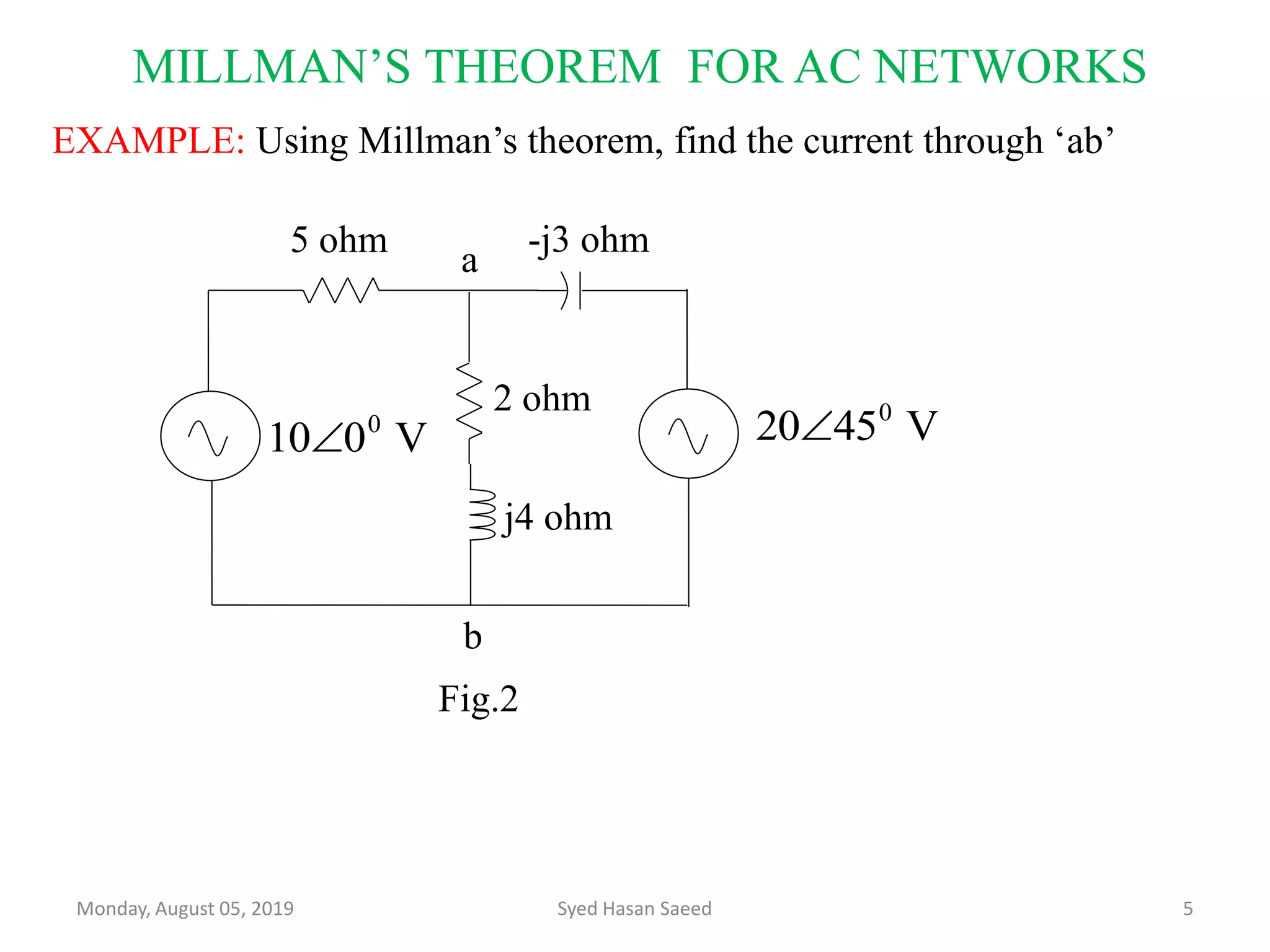 Millman's theorem | PDF