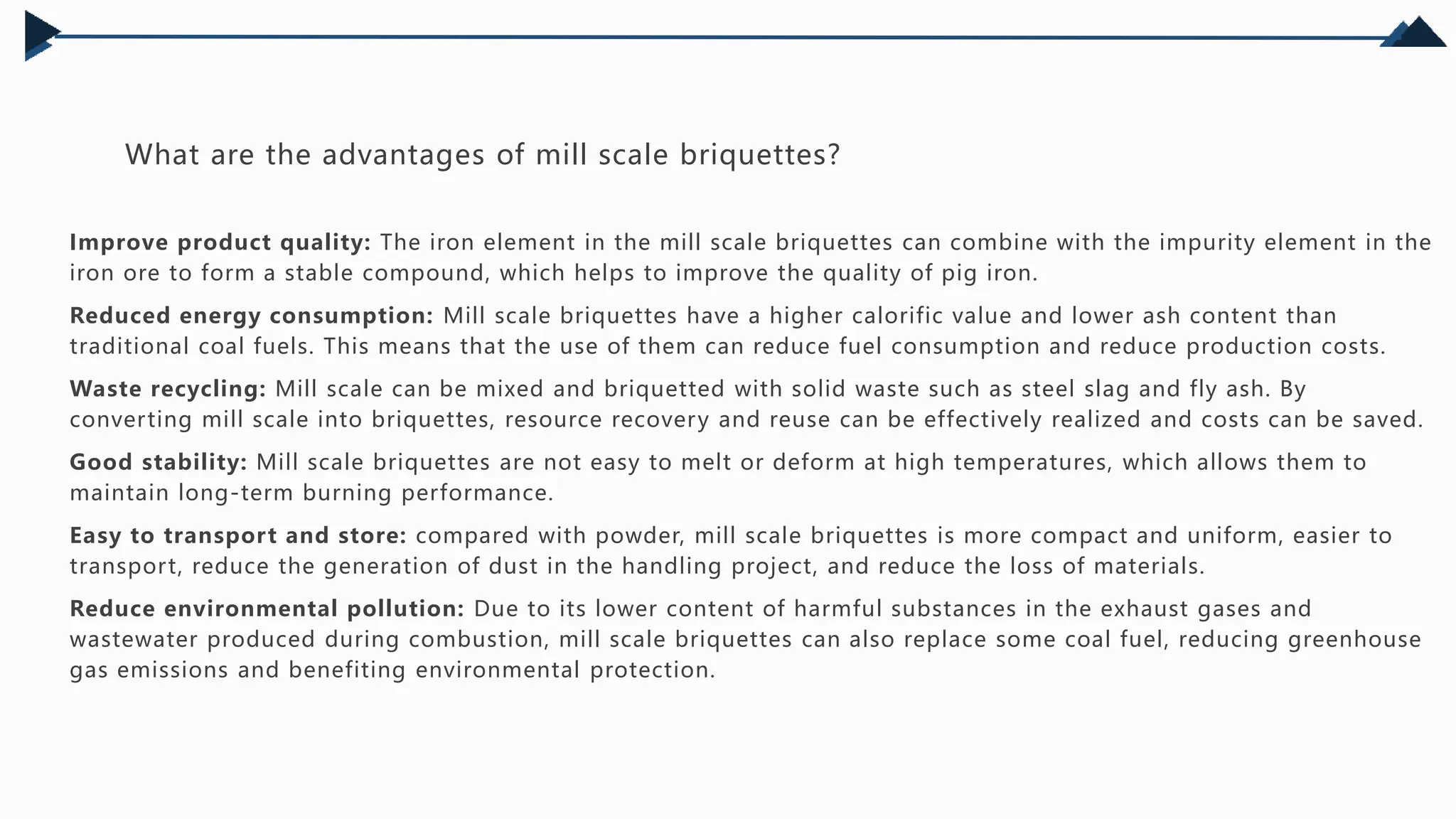 How to Turn Waste Mill Scale into Valuable Briquettes? | PPTX