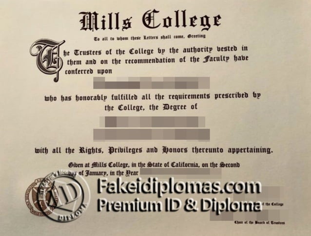 Mills College degree | PDF