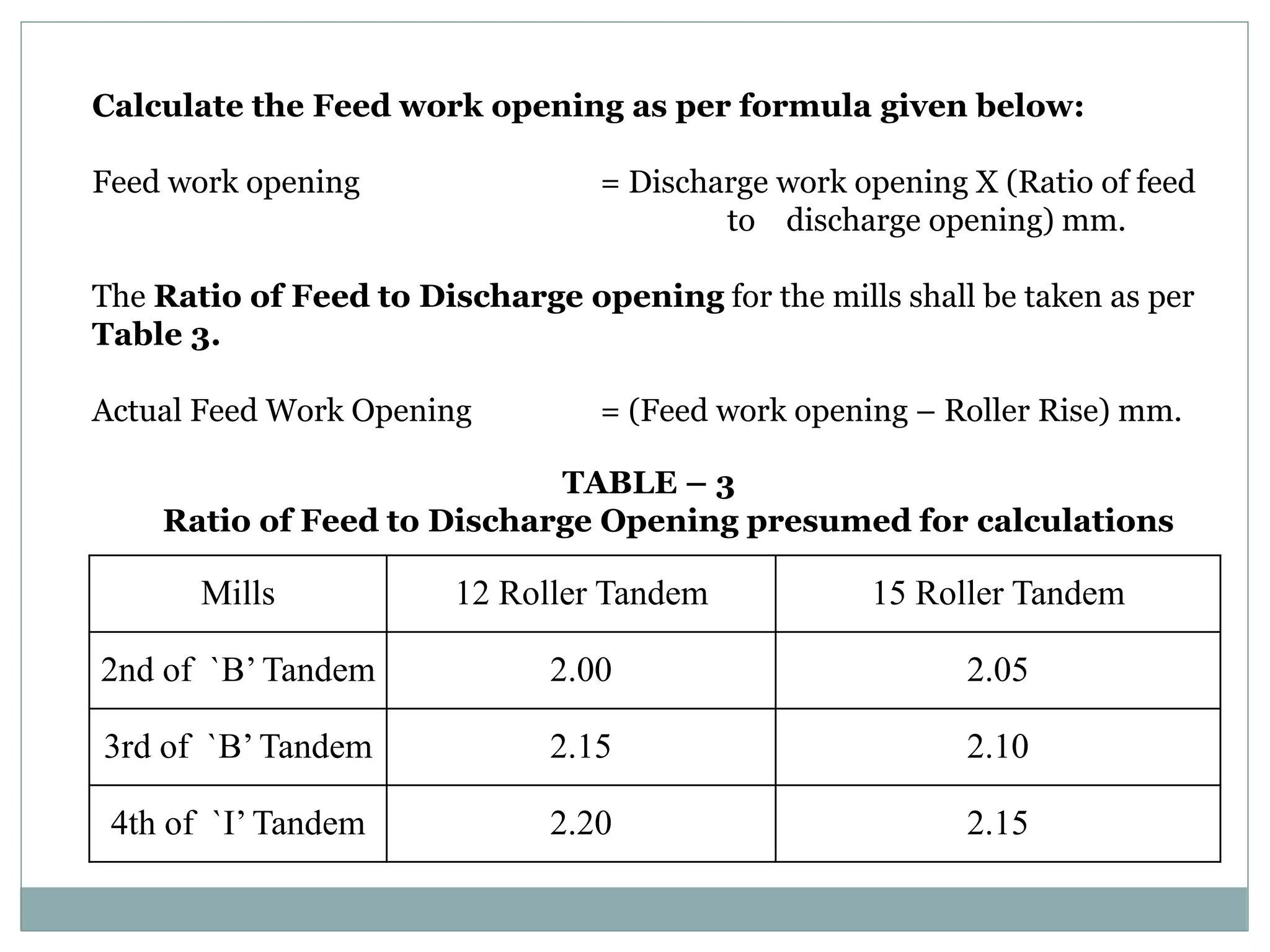 Mill setting for Sugar Mills | PPTX
