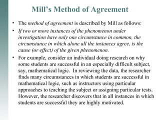 Mills methods Philosophy | PPT