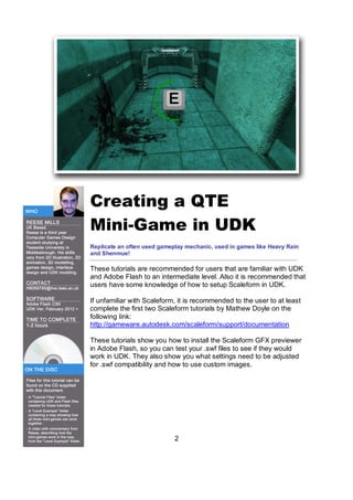Scaleform Mini-Games Tutorial 2/3 | PDF | Computer Animation | Computer Software and Applications