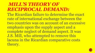 Mills theory of reciprocal demand | PPTX