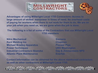 Millwright Local 1755: Who We Are | PPT