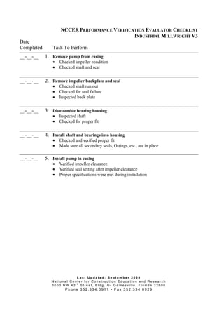 Millwright Entire Packet | PDF