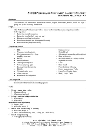 Millwright Entire Packet | PDF