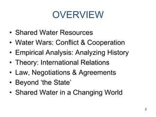 Conflict and Transboundary Water Issues | PDF