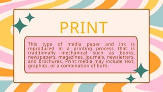 Introduction to Media and Information Literacy (Types of Media) | PPTX