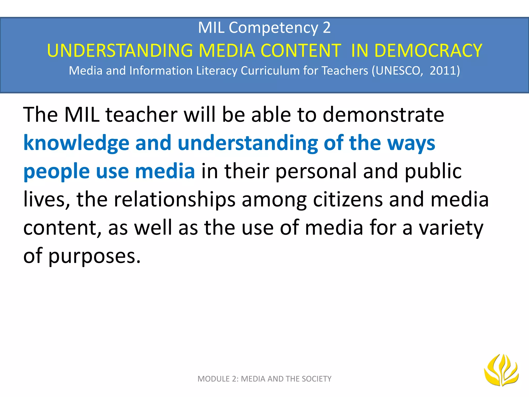 MIL module 2 | PDF | Education industry | Industries
