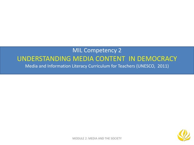 MIL module 2 | PDF | Education industry | Industries