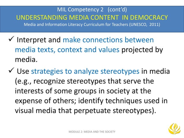 MIL module 2 | PDF | Education industry | Industries