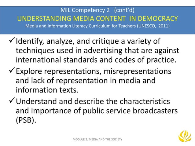 MIL module 2 | PDF | Education industry | Industries