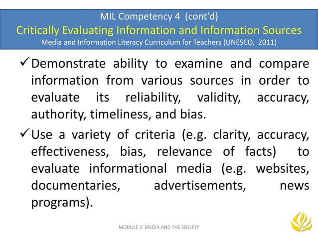 MIL module 2 | PDF | Education industry | Industries
