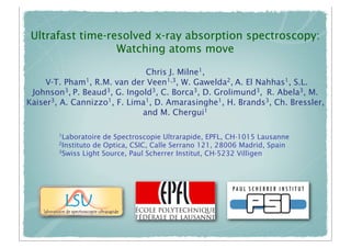 ultrafast time resolved x-ray spectroscopy | PPT