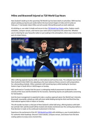 Milne and Bracewell Injured as T20 World Cup Nears.docx