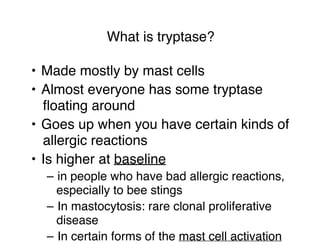 Milner Tryptase Research Update Slides | PPT