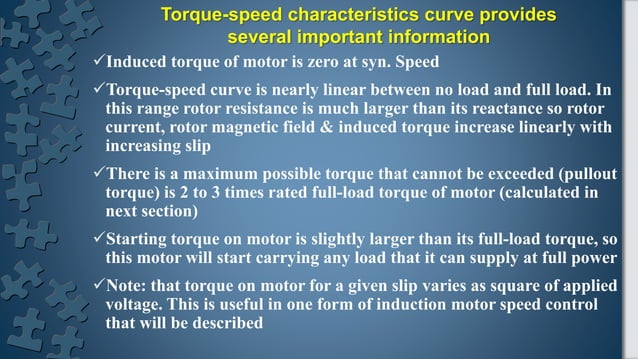 Torque speed curve | PPTX