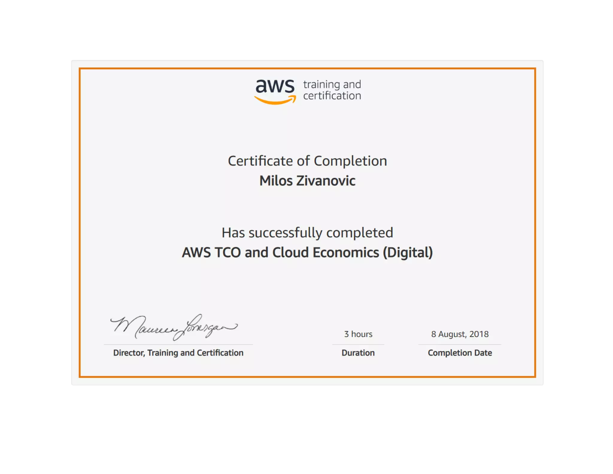 Milos Zivanovic AWS TCO and Cloud economics | PDF