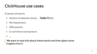 ClickHouse Deep Dive, by Aleksei Milovidov | PDF