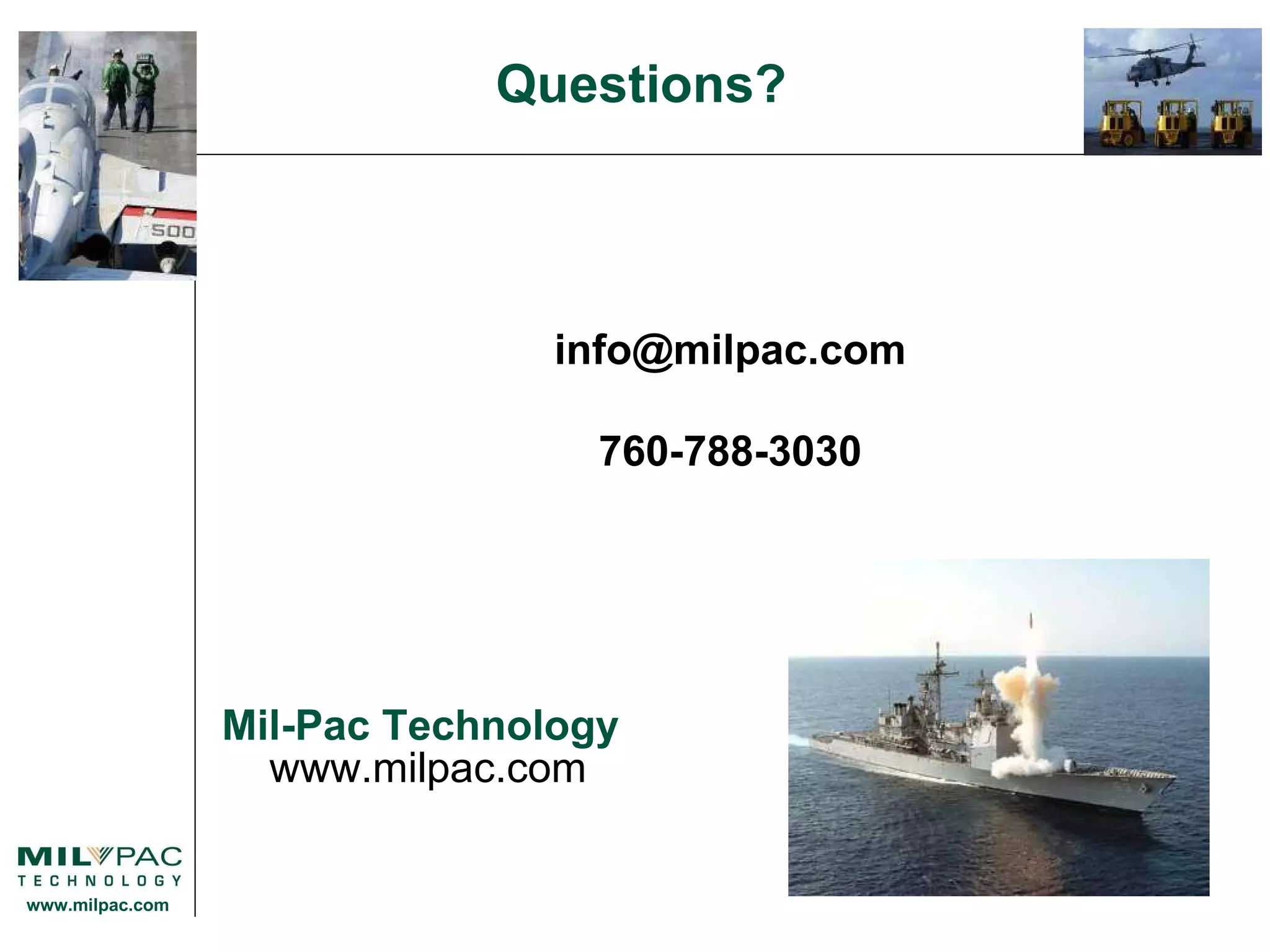 Mil Pac Solutions Overview | PPT