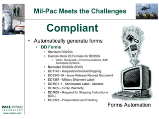 Mil Pac Solutions Overview | PPT