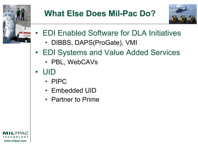 Mil Pac Solutions Overview | PPT