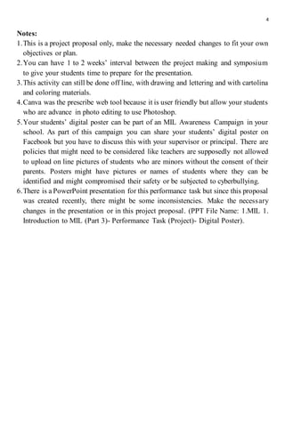 Media and Information Literacy- Performance Task (Project) Digital ...