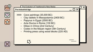 The Evolution of Traditional to New Media | PPTX