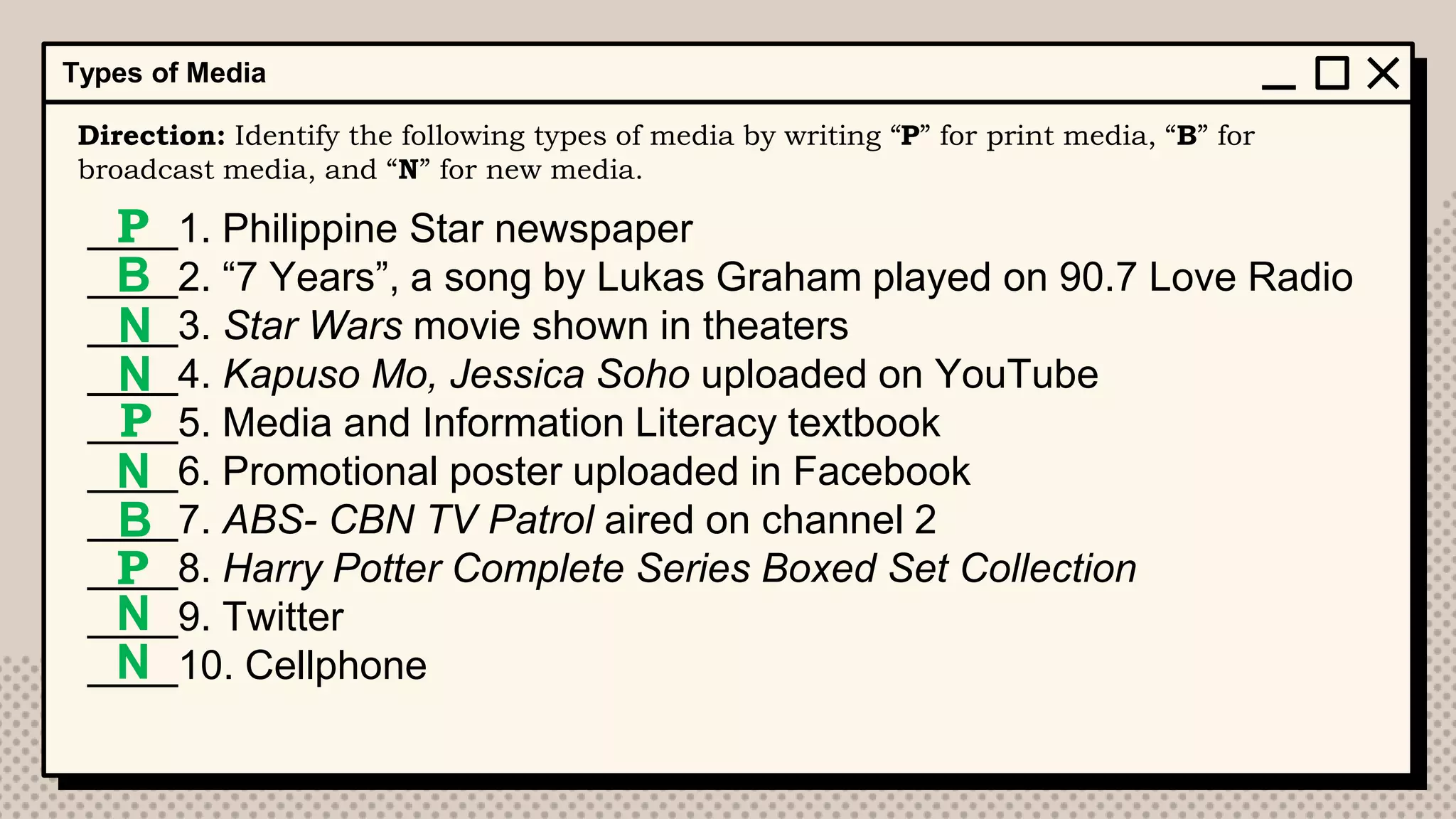 Types of Media | PPTX