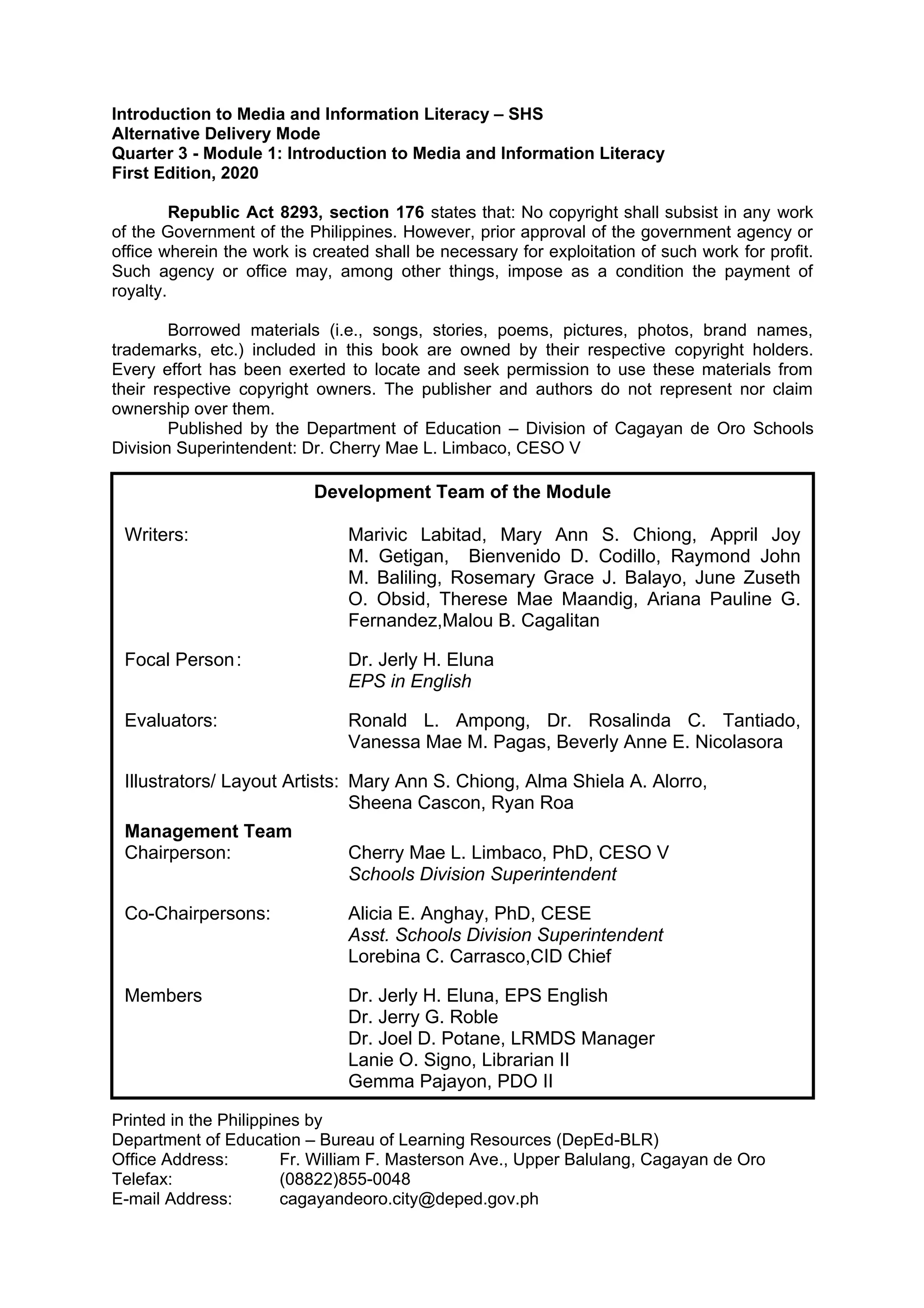 Mil q3 mod1_wk1_v5 | PDF