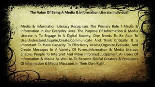 media and information individual mark gil nicolas | PPTX