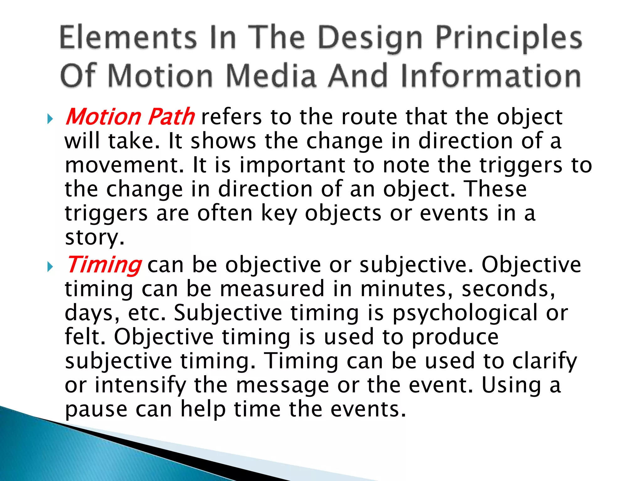 Motion Media Information | PPTX