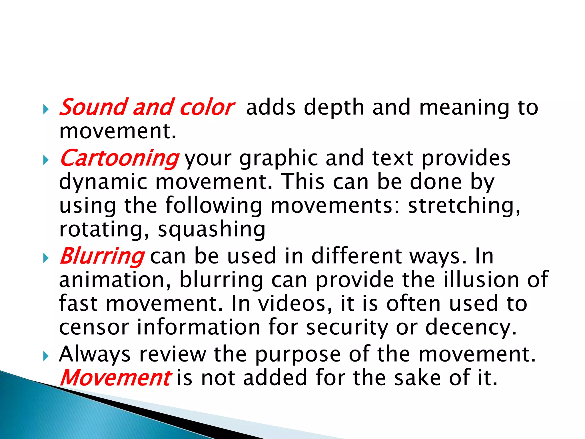 Motion Media Information | PPTX