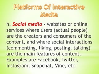 Manipulatives/Interactive Media Information | PPTX