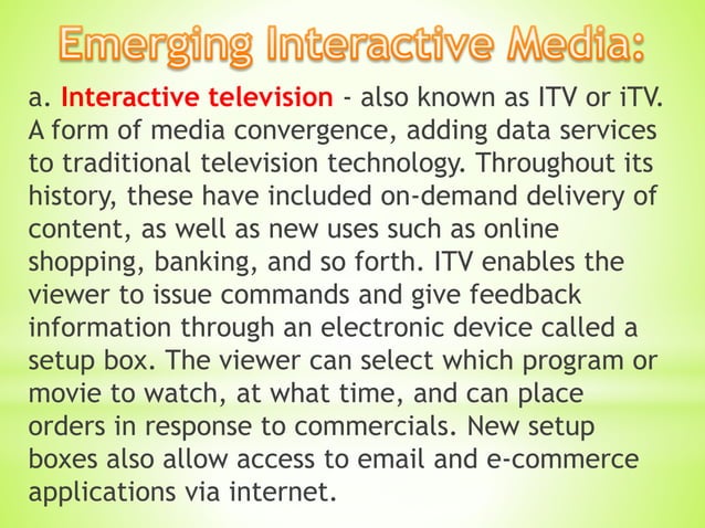Manipulatives/Interactive Media Information | PPTX | Internet | Computing