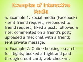 Interactive Multimedia Examples